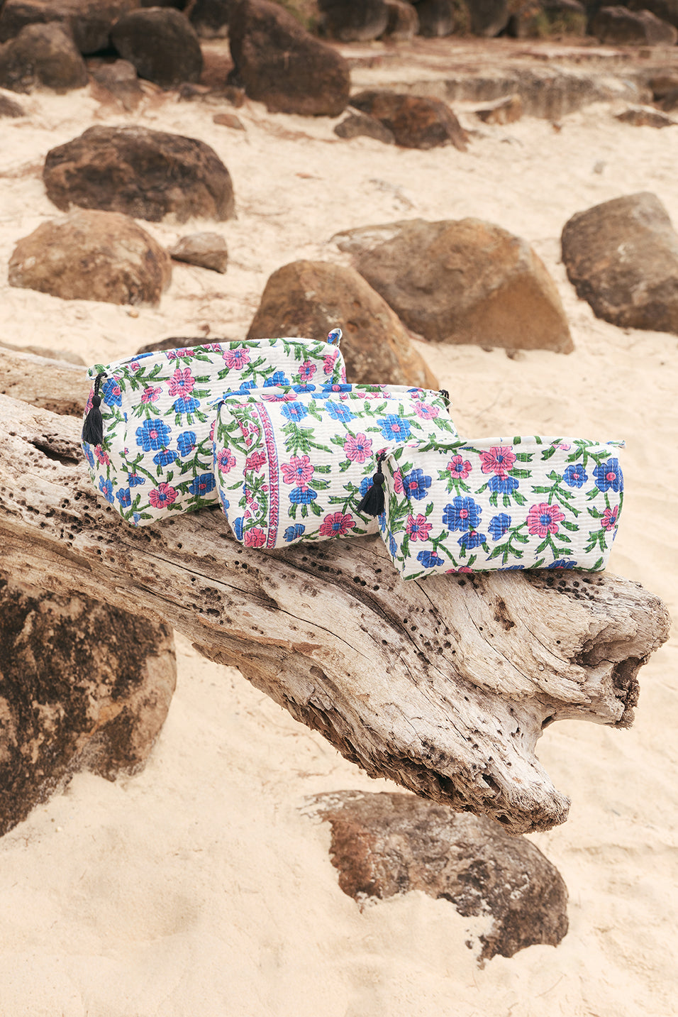 Cosmetic Pouch Bundle in Petal Cascade | Adrift Clothing
