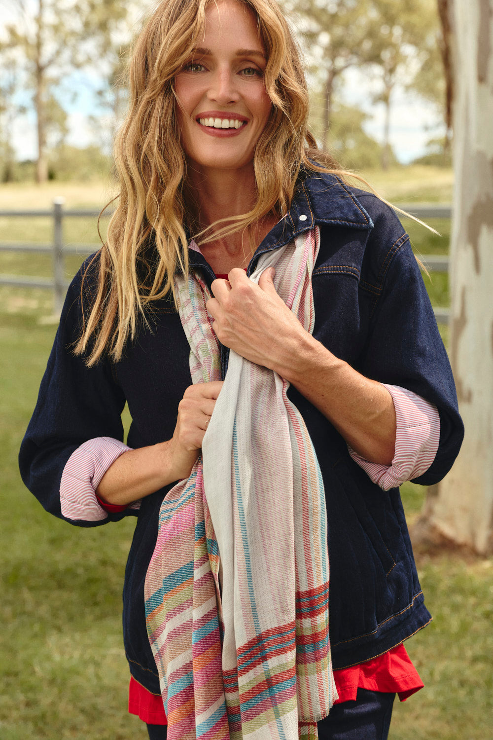 Homestead Plaid Scarf | Adrift Signature Bamboo Modal Wrap