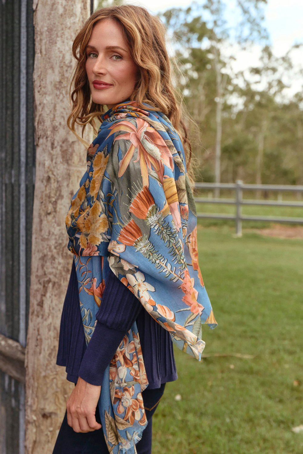 Opulent Blooms Scarf | Adrift Clothing