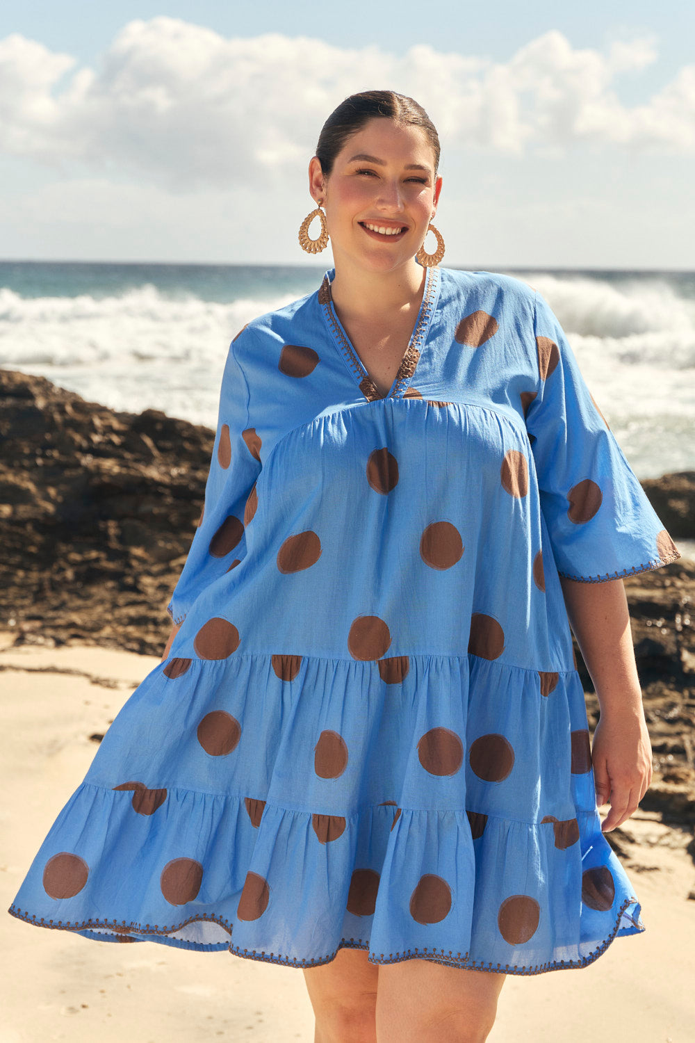 Mable Bell Sleeve Dress in Serendipity | Adrift Clothing