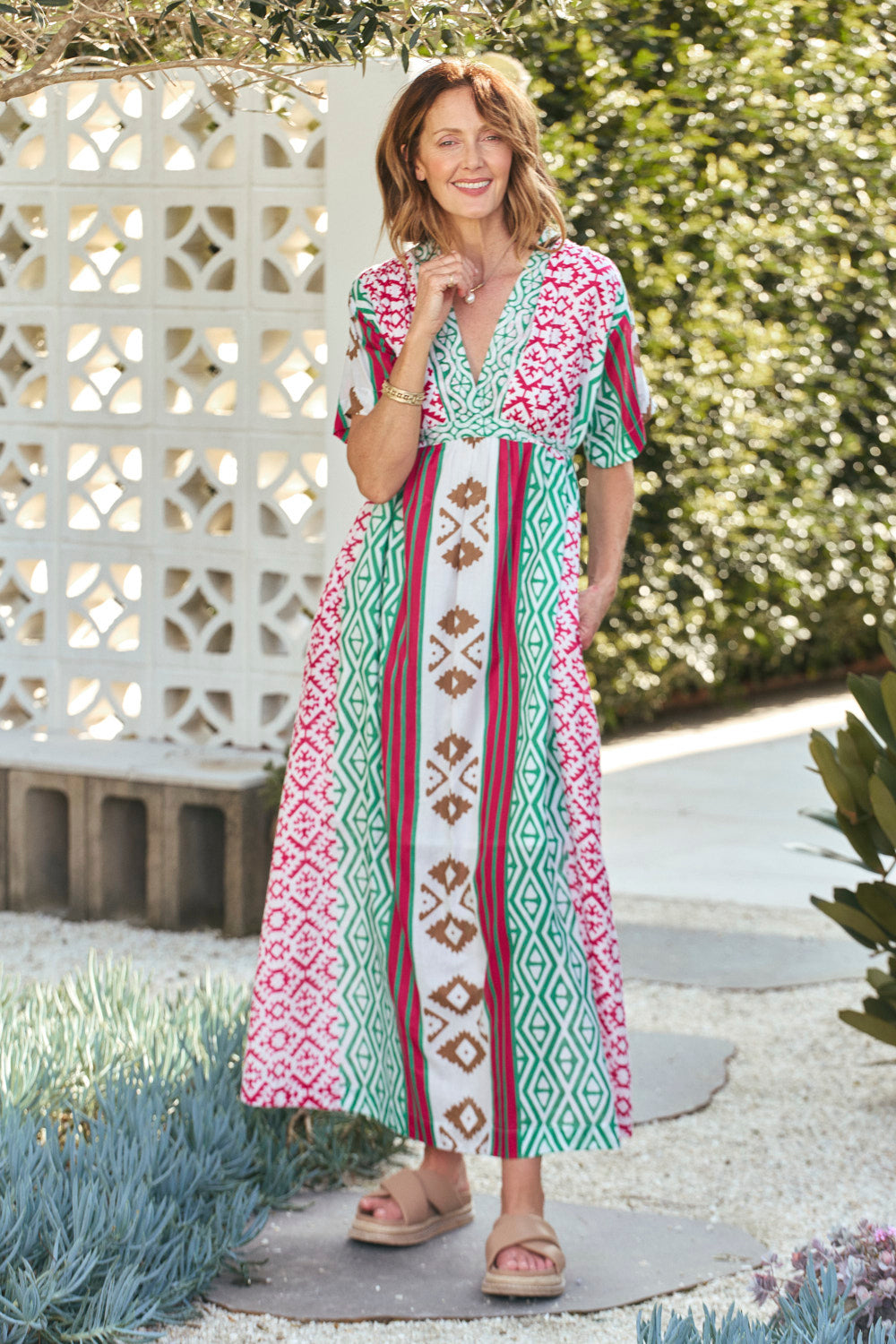 Tahlia Plunge Dress in Serenade | Adrift Clothing